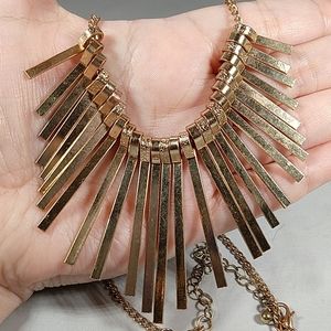 Jewelry | Gold Color Fringe Necklace | Poshmark